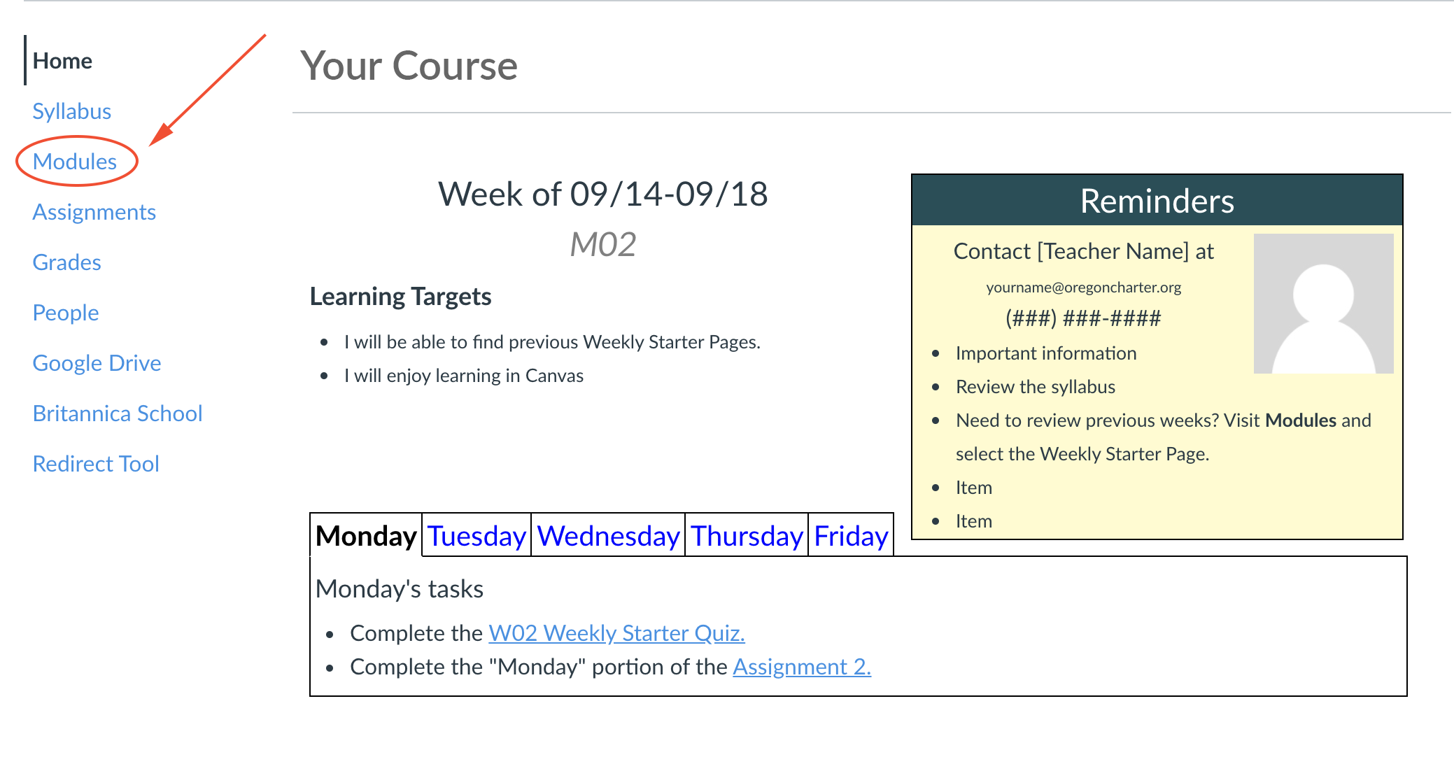 How do I find previous weeks’ Home Page in a Canvas course? – SYS ...
